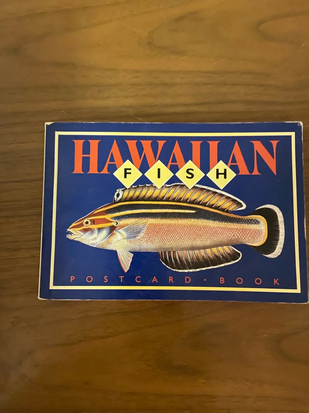 Vintage | Accents | Hawaiian Fish Blue Postcard Book Fishing Coastal ...